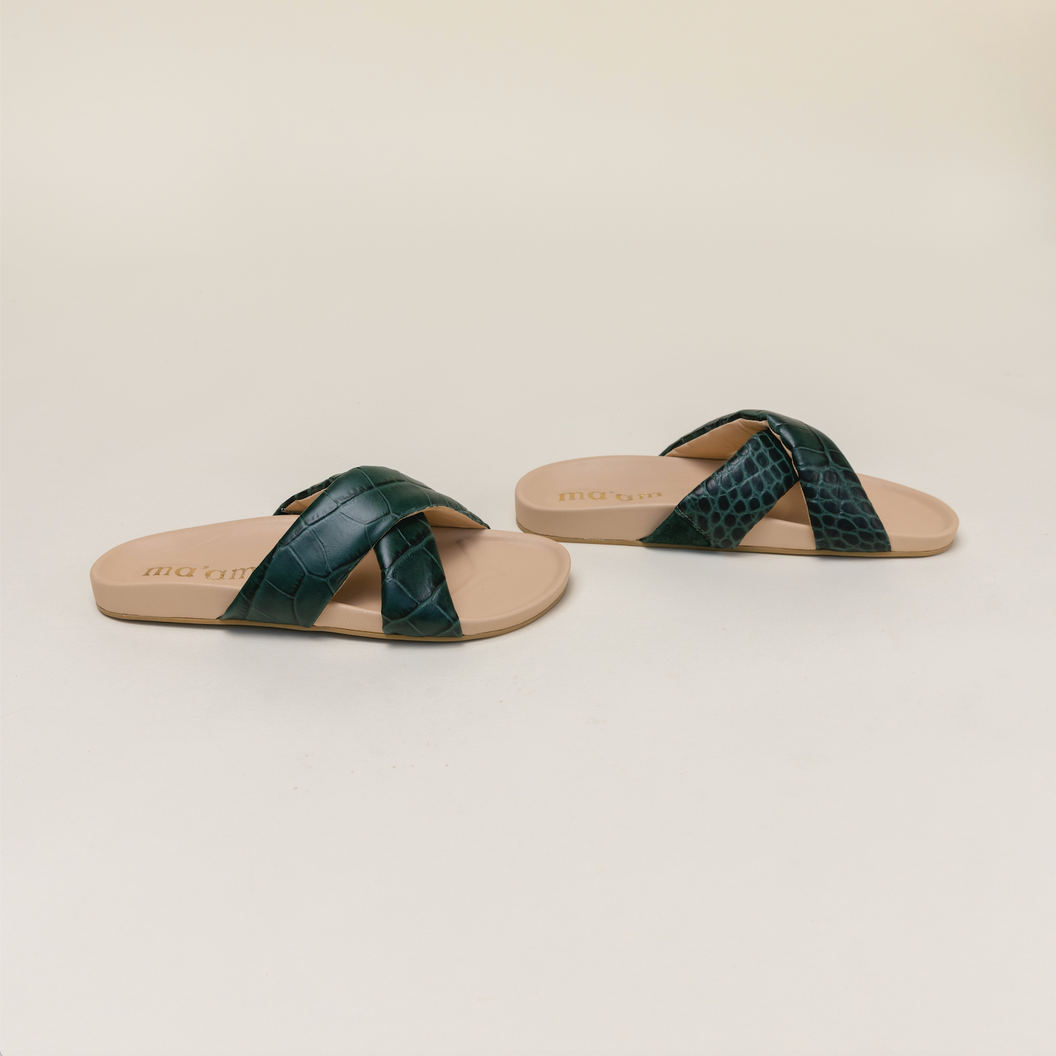 Italian Leather Slides | Dolly | Designed by Mandy Moore | Ma'am Los ...