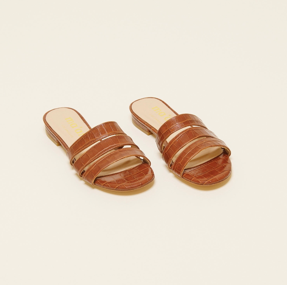 Sky Blue Leather Sandals | CJ Sandals | Ma'am Los Angeles
